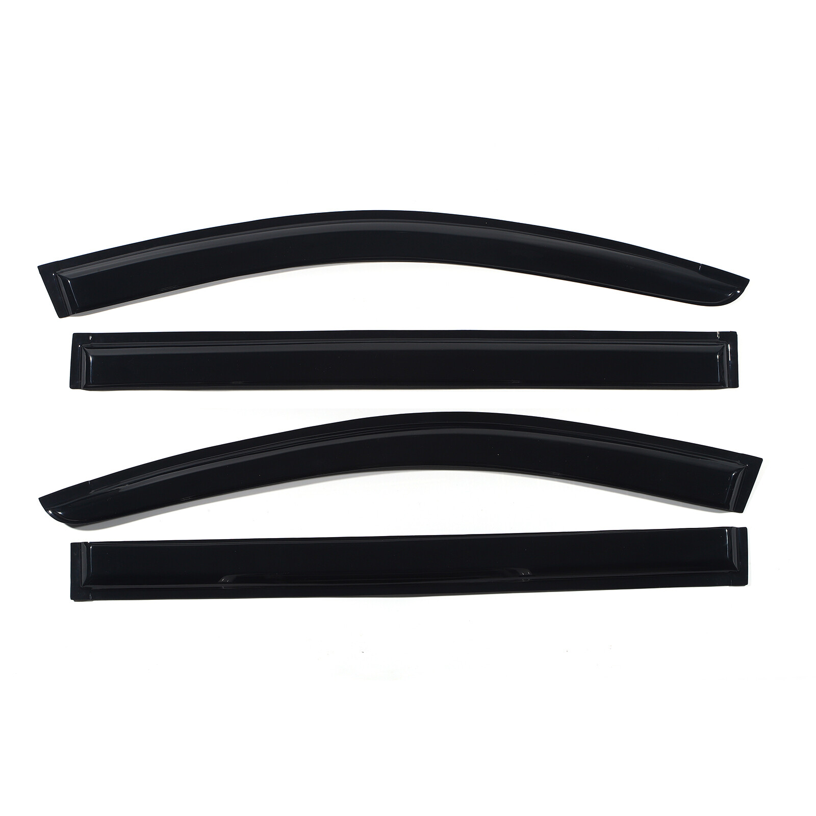 4PCS Window Visors For 08-16 Chrysler Town & Country 08-18 Dodge Grand ...