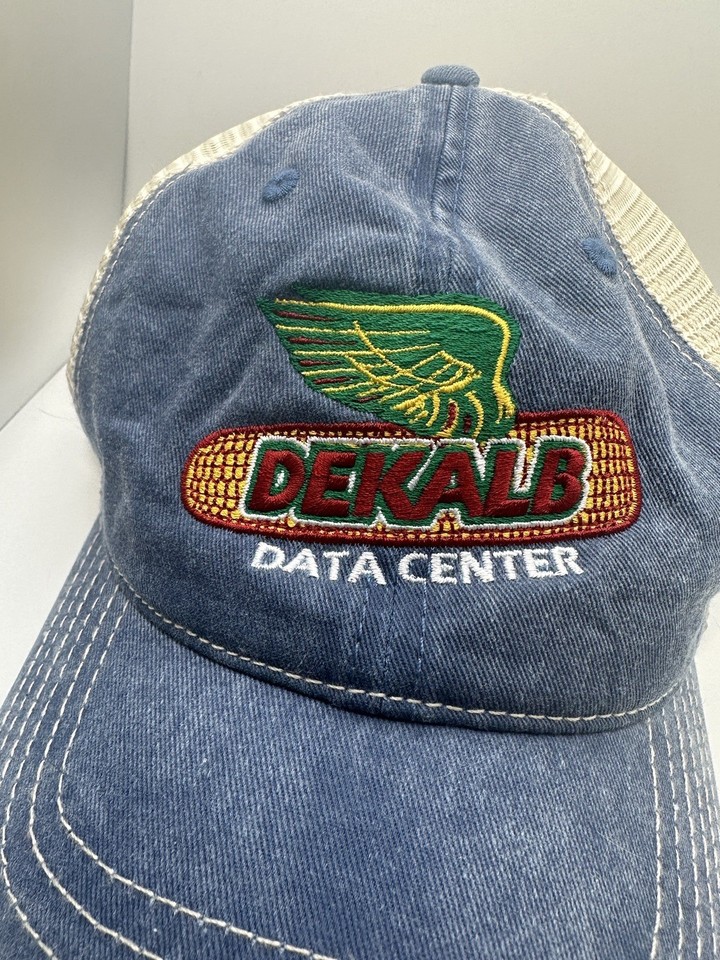 DEKALB SEED Hat Vintage Demin Cap Trademark Logo New Ballcap Corn ...