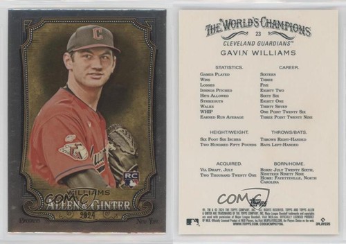 2024 Topps Allen & Ginter Chrome Gavin Williams #23 05ne | eBay