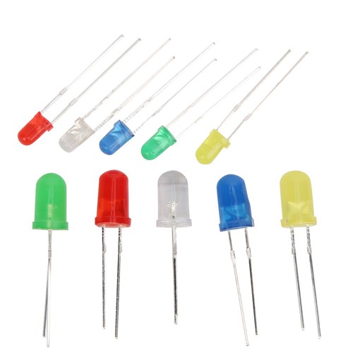 300PCS 3mm 5mm LED Light Emitting Diodes Kit Yellow/Green/Blue/Red ...