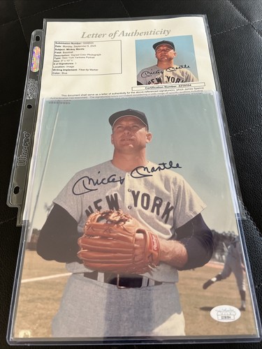 Mickey Mantle Authentic JSA Autographed 8 x 10 Picture | eBay