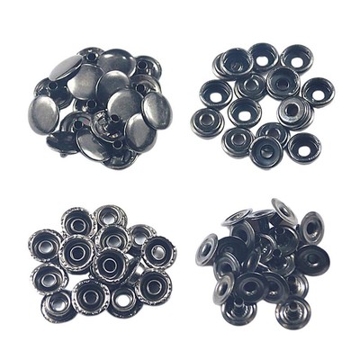 50pcs metal push button push buttons leather riveted sewing buttons for ...