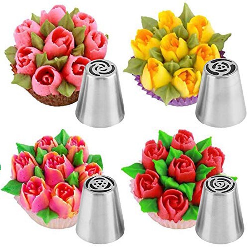 15pcs/set Russian Leaf Flower Icing Piping Nozzle Tips Cake Topper ...