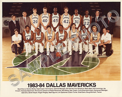 1983-84 DALLAS MAVERICKS TEAM 8X10 PHOTO TEXAS | eBay