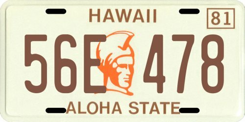 Magnum PI Tom Selleck Robin 1 etc. 1980 Hawaii License Plates 3 piece ...