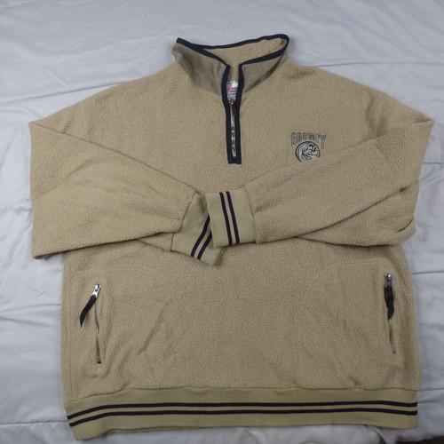 VTG Disney Store Snow White Dwarf Grumpy Quarter Zip Pullover Fleece XL ...