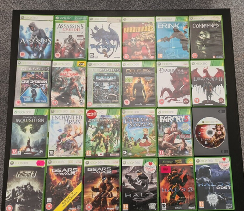 XBOX 360 Games Job Lot incl. Dragon Age, Halo, Elder Scrolls, Mass ...