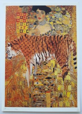 GUSTAV KLIMT TIGER ART POSTER PRINT Ltd Edn DEATH NYC Ltd ED SIGNED ...