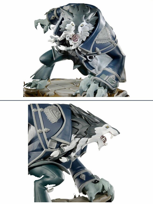 WOW World of Warcraft Legend GREYMANE Statue Figure 20cm 7.9" Blizzard ...