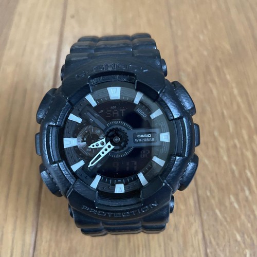 CASIO G-SHOCK 5146 GA-110R Water Resistant 20bar Stainless Steel Round ...