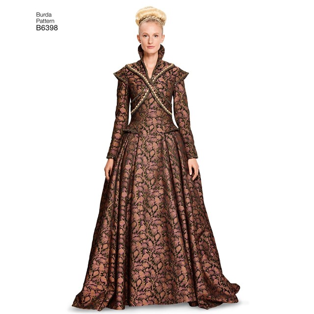 Burda Pattern 6398 Misses Renaissance Dress Costume Sz 8-18 for sale ...
