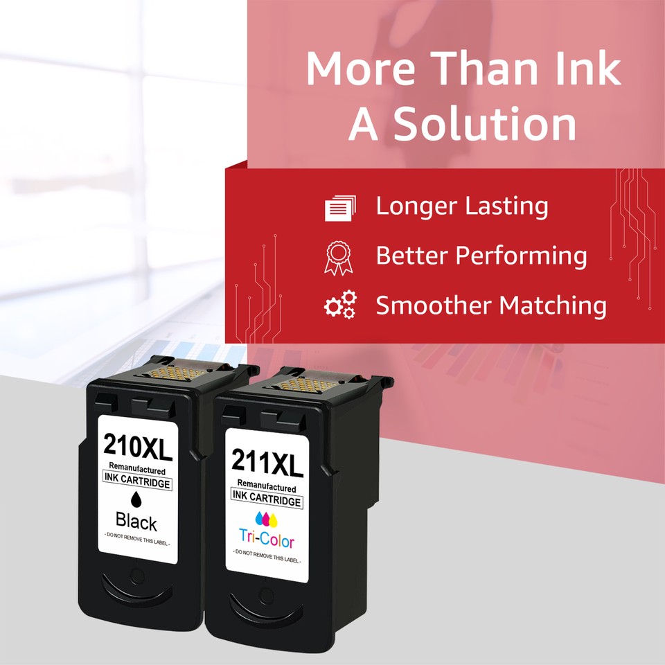 PG-210XL CL-211XL Ink Cartridges for Canon 210XL 211XL PIXMA MP240 250 ...