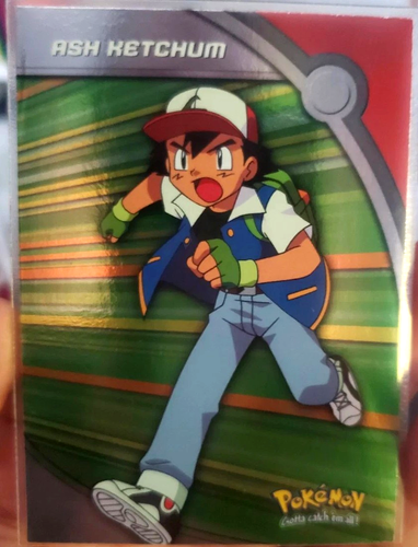 Pokemon Topps Ash Ketchum Foil Card PLUS BONUS CASSIDY | eBay