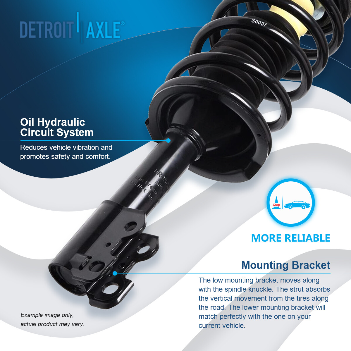 Front Strut with Coil Spring Assembly for Saturn SC SC1 SC2 SL SL1 SL2 ...