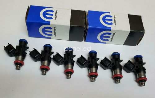 6 PCS New GENUINE MOPAR FUEL Injectors WRANGLER Challenger 3.6L ...