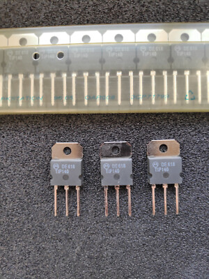 3 Stück/pcs - TIP140 - MOTOROLA NPN Darlington 60V 10A 125W - TO218 ...