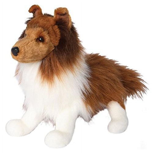 Whispy Shetland Sheepdog Plush Toy Soft Cuddly 30cm Brown and White | eBay