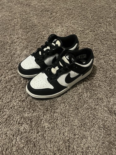 Nike Panda Dunks Sneakers Youth Sz US 2Y Black And White Shoes | eBay