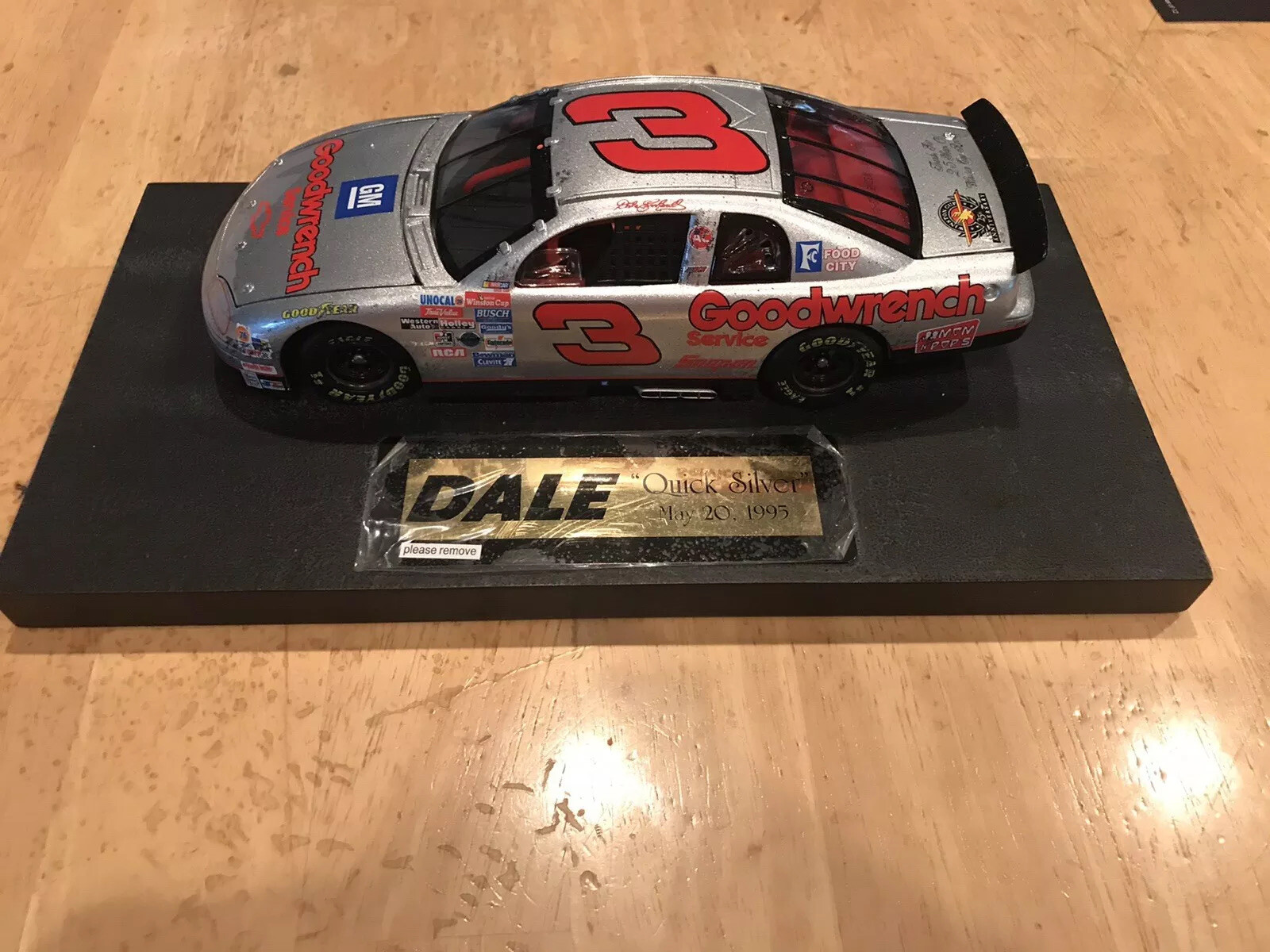 DALE EARNHARDT QUICK SILVER DIE CAST LIMITED EDITION WITH COLLECTOR ...