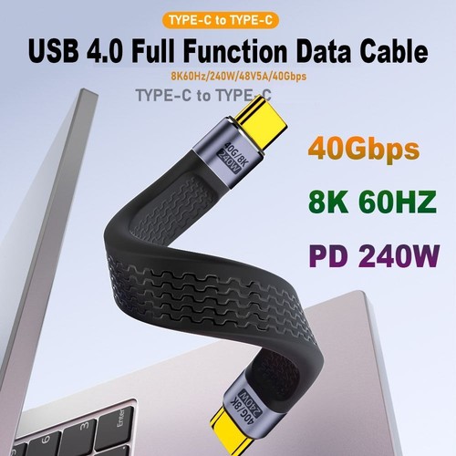 PD 240W USB4.0 Cable 8K 60HZ Extension Line Data Cable Mobile Phone | eBay