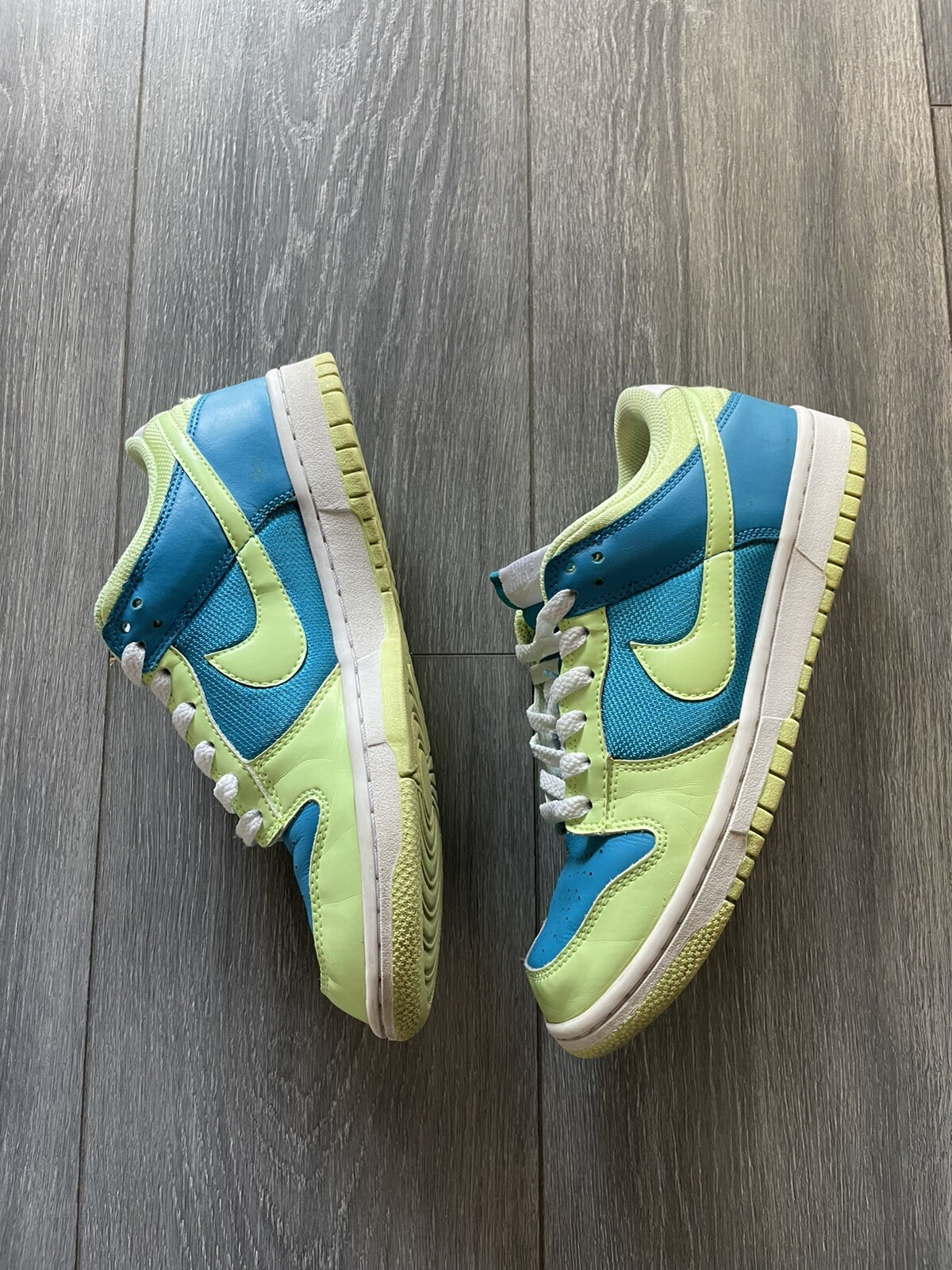 RARE Nike Dunk Low “Neo Turquoise Lime” 2008 [317813-… - Gem