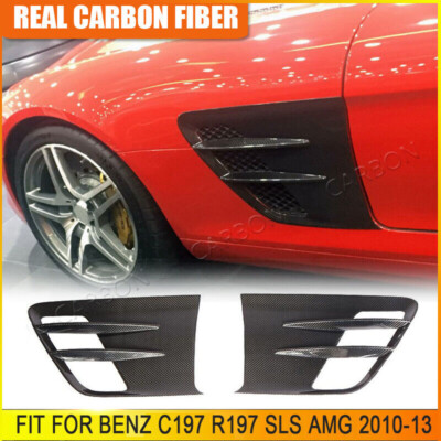 Dry Carbon Side Fender Air Vent Cover Trims Fits Mercedes Benz C197 ...