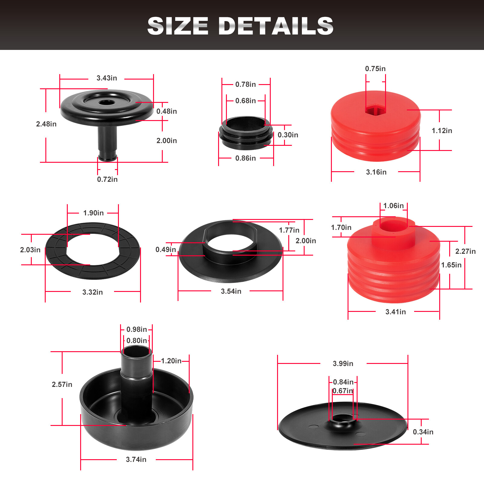 Silicone Body Mount Bushings Kit for 08-16 Ford Super Duty Crew Cab F ...