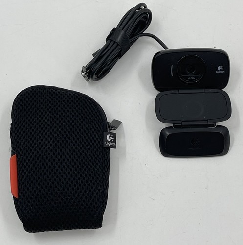 Logitech V-U0016 Webcam C510 Portable Camera 720p HD Clip Stand 360 w/ Mesh Case | eBay
