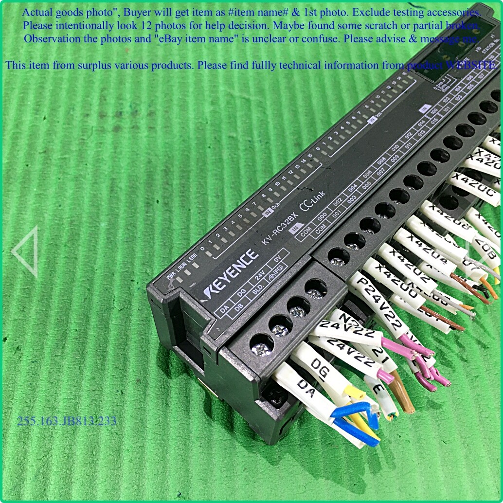 KEYENCE KV-RC32BX, CC-Link INPUT MODULE as photo, sn:0122, Promotion ...