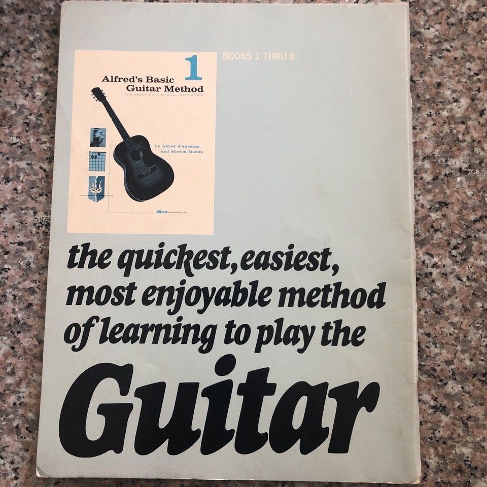 Vtg ALFREDS BASIC GUITAR METHOD 2 1959 Alfred d’Auberge & Morton Manus ...