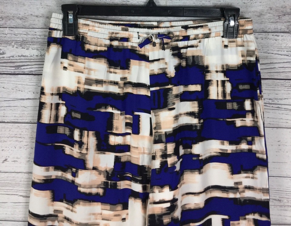 Parker Women's Multicolor Geo Print Elastic Waist Wide Leg Palooza ...