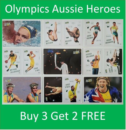 Aussie Heroes Olympics Stickers Woolworths - Choose yours! Buy 3 Get 2 ...