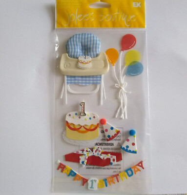 Jolee's Happy 1st Birthday Jolees Scrapbook Sticker Paper Craft ...