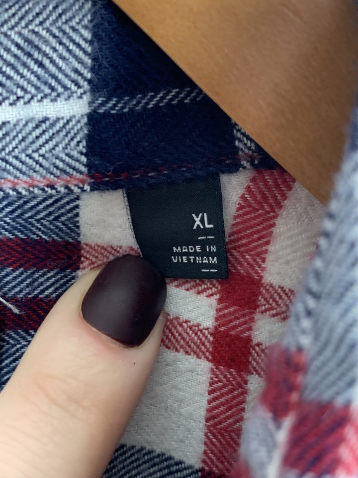 HAWKER RYE | Men's Shirt Sz XL | Regular Stretch Fit Red Blue White ...