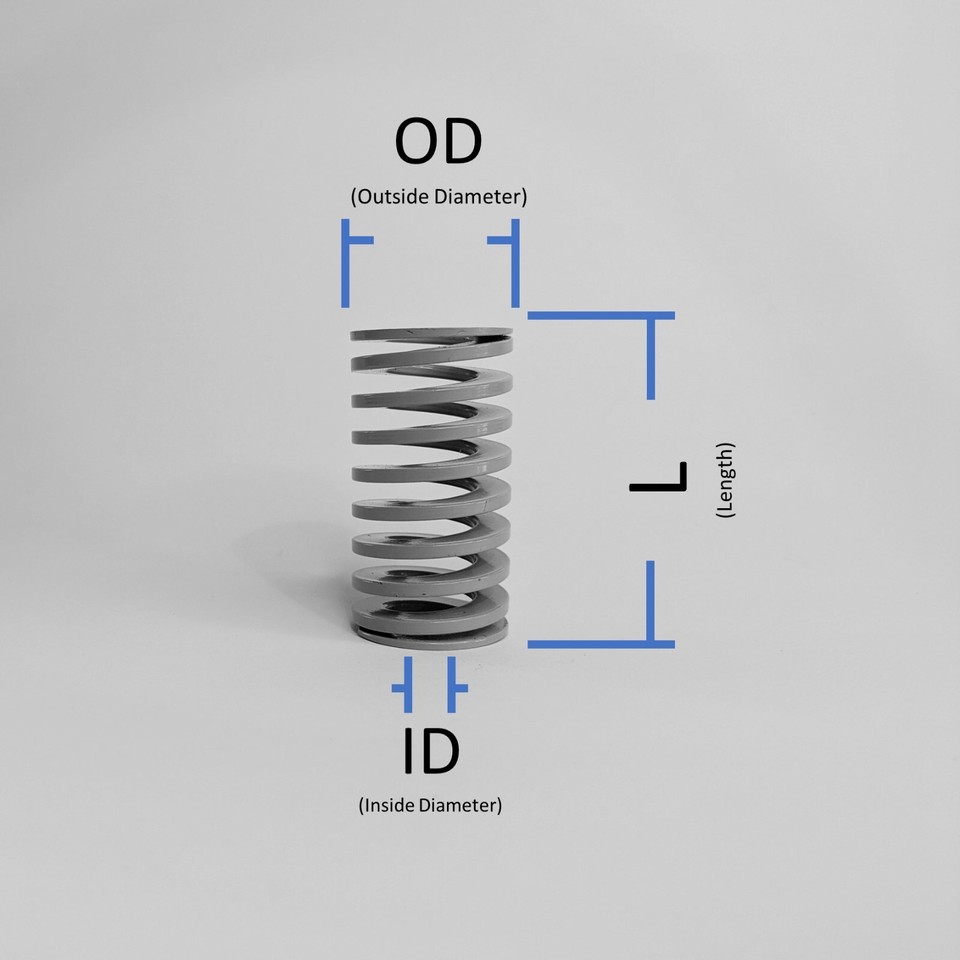 Compression Spring Heavy Duty Stiff Heavy Load Die Springs JIS | eBay UK