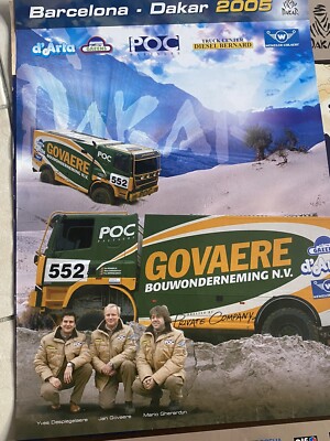 RARE POSTER FORMAT A1 RALLY TELEFONICA BARCELONE DAKAR 2005 | eBay