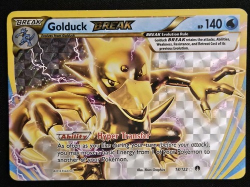 Golduck BREAK 18/122 XY BREAKpoint Ultra Rare Holo Pokémon Trading CG ...