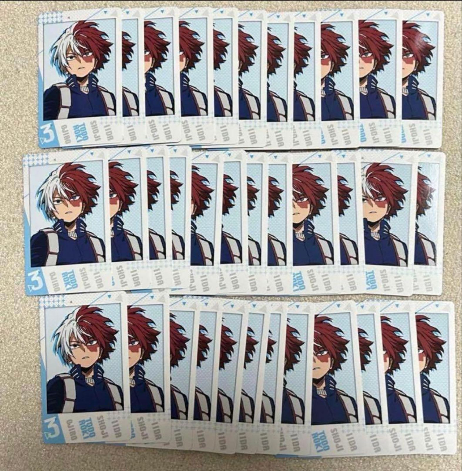 My Hero Academia Todoroki Shoto Snapmise Cards - 35pc Set | eBay