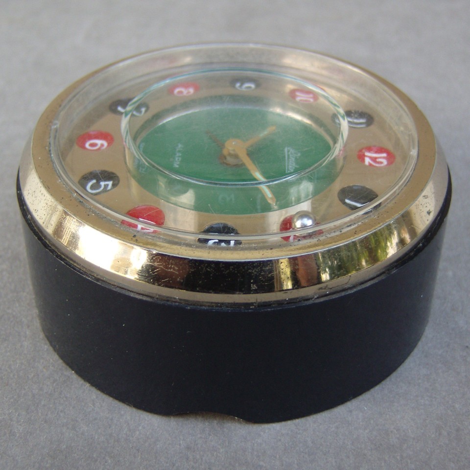 Vintage Linden Roulette Wheel Gaming Gambling Theme Novelty Wind-up ...