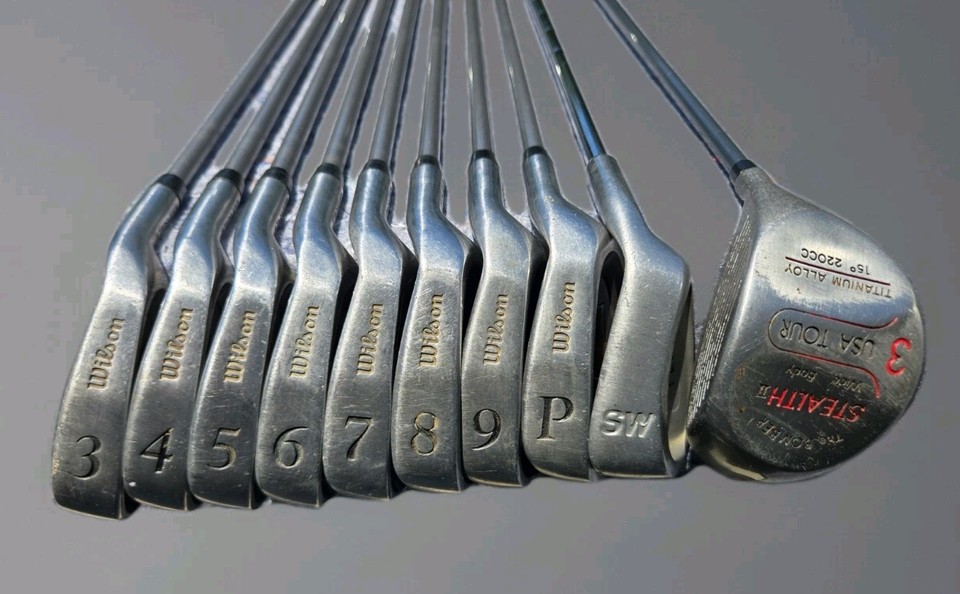 Wilson Pro Staff, Set Of Irons, Seniors Design, Reflex 100% Carbon ...