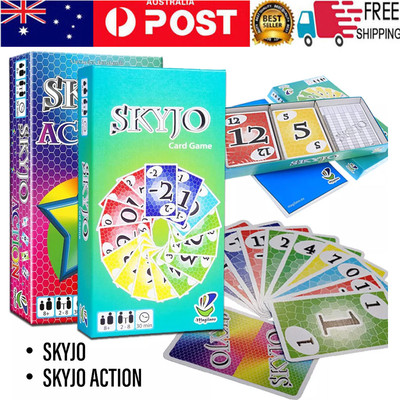 Skyjo Card Game Entertaining SKYJO ACTION Family kids Adults Table ...