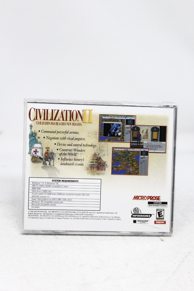 Sid Meier's Civilization II (PC, 1996) - New Sealed - See desc ...
