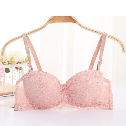 Elegant Lady Bras Soft Intimate Half Cup Underwired Brassiere Lace Sexy ...