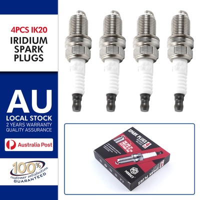 4x IRIDIUM Spark Plugs IK20 for DENSO 00~05 Kia Rio 1.5L A5D 4cyl ...