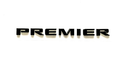 1X PREMIER Emblem Letter Badge 3D Decal Logo Nameplate for Chevy (Matte ...
