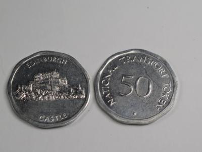 NATIONAL TRANSPORT TOKEN 50p Edinburgh Castle | eBay