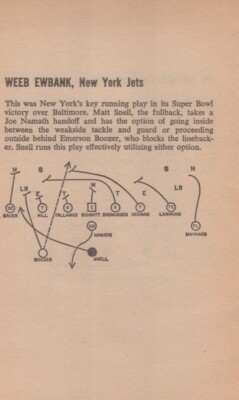 1969 Weeb Ewbank New York Jets Coach XO Playbook NFL Joe Namath Page | eBay