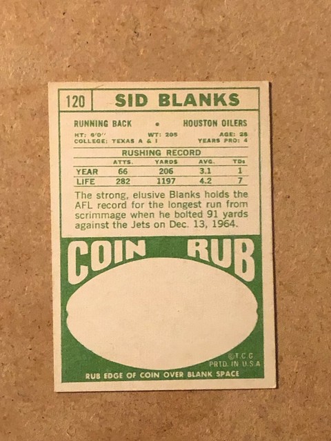1968 Topps - #120 Sid Blanks for sale online | eBay