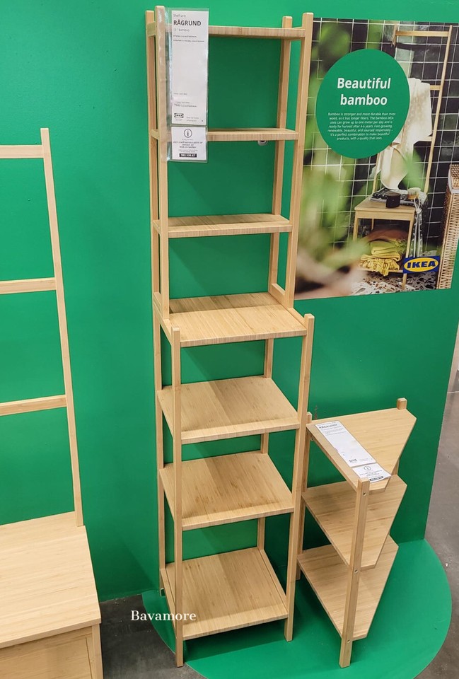 Ikea RÅGRUND Shelf unit, bamboo, 64 1/8 x13 " BRAND NEW (SHELF UNIT ...