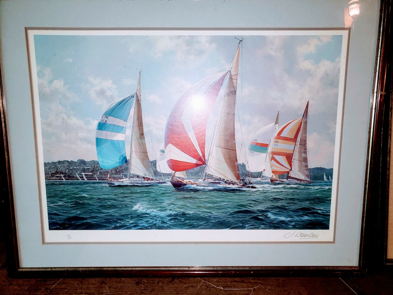 Original Signed & Numberd Prints of Sailboats By J. Steven Dews. 2 ...